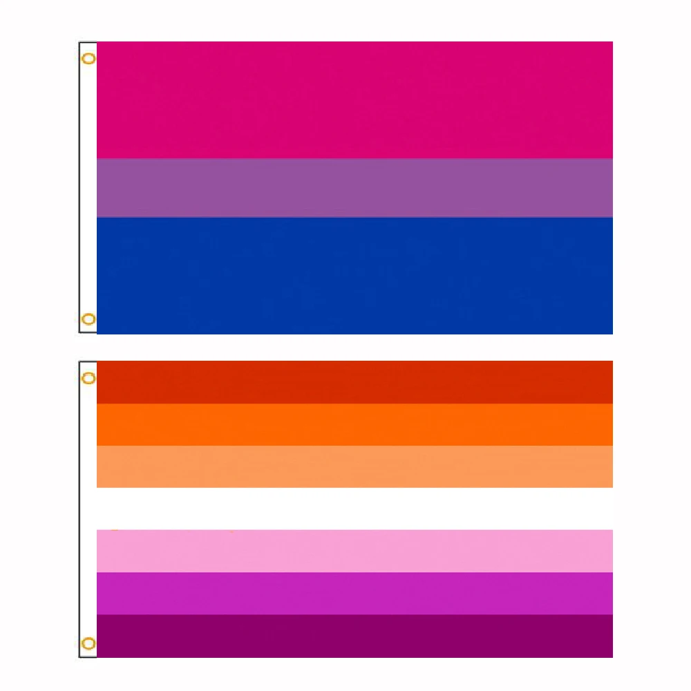 Bandera-de-lesbiana-LGBT-bisexual-para-decoraci-n-color-naranja-y-rosa ...