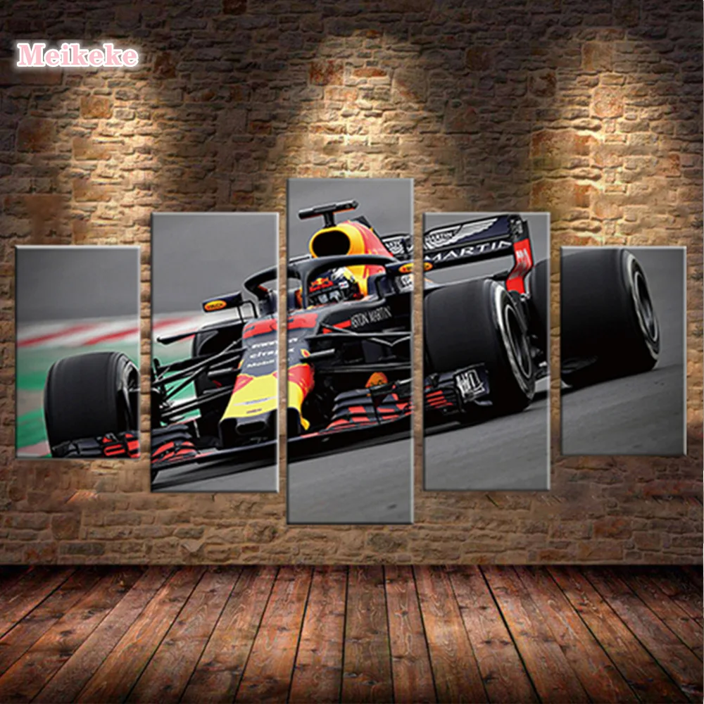 5 pieces Picture Mclaren F1 Race Car Wall Art Vehicle Posters Prints ...