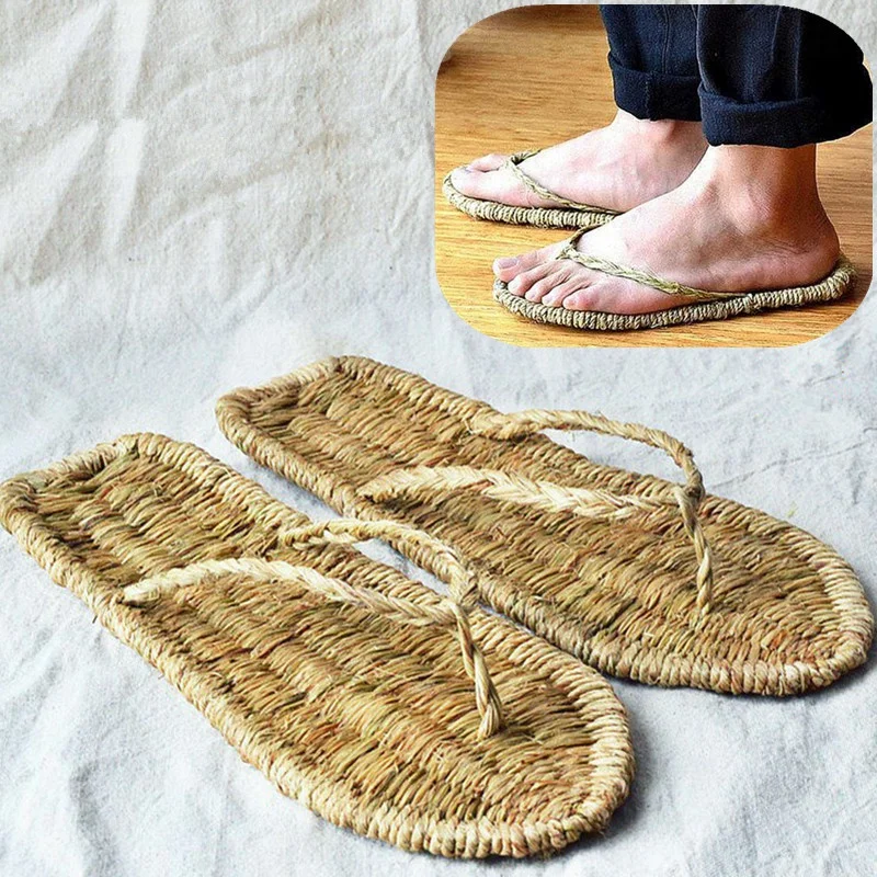 Handwoven-Linen-Slippers-Men-s-and-Women-s-Sandals-Retro-primitive ...