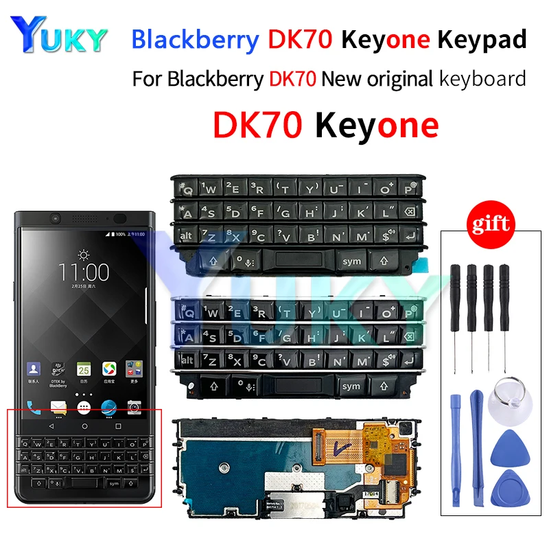 Teclado para blackberry keyone dtek70 teclado botão cabo flexível para ...