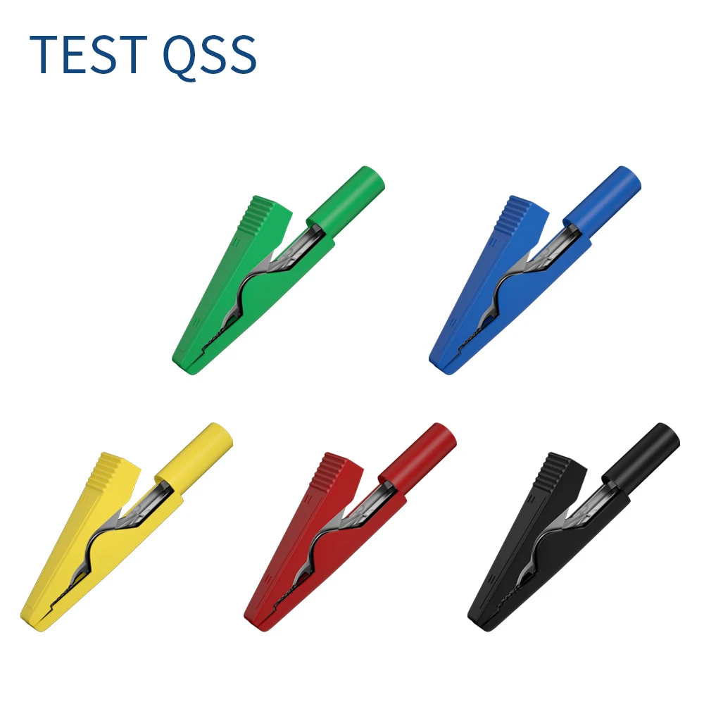 QSS-5PCS-Alligator-Clips-with-2MM-Socket-Insulation-Metal-Crocodile ...