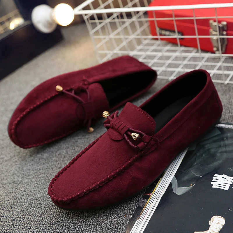 Men Shoes Luxury Red | Red Wine Mens Loafers | Red Driving Loafers ...