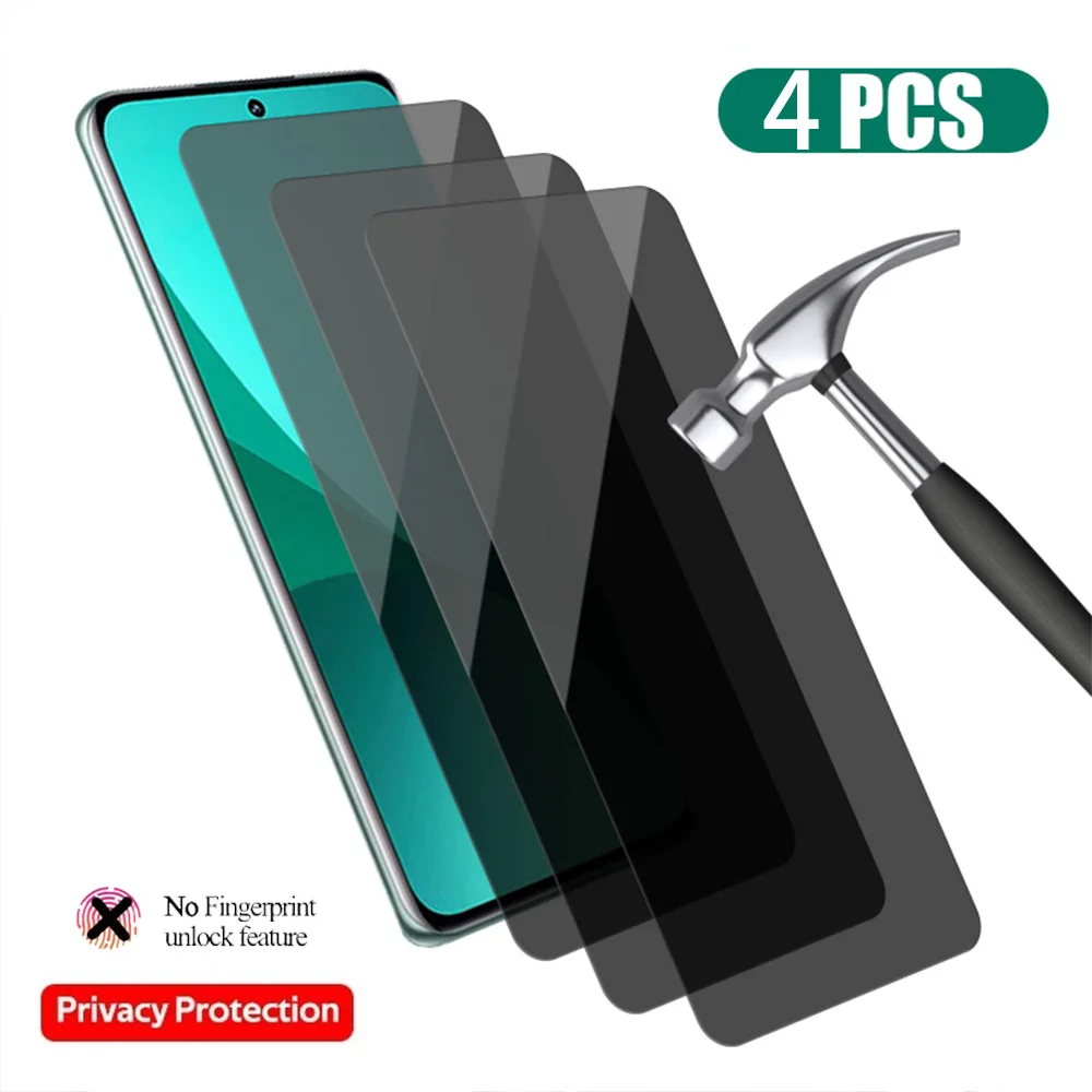 4-pieces-Privacy-Screen-Glass-For-Xiaomi-Poco-F2-Pro-F3-Protective ...