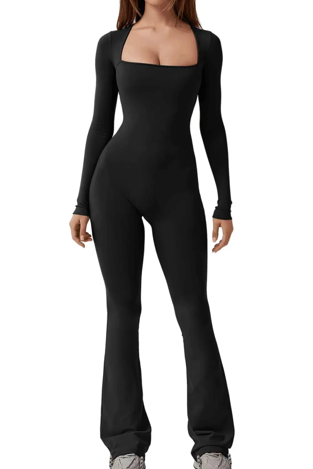2024-New-Popular-Women-Wide-Leg-Yoga-Bodysuit-Outfit-One-Piece-Gym ...