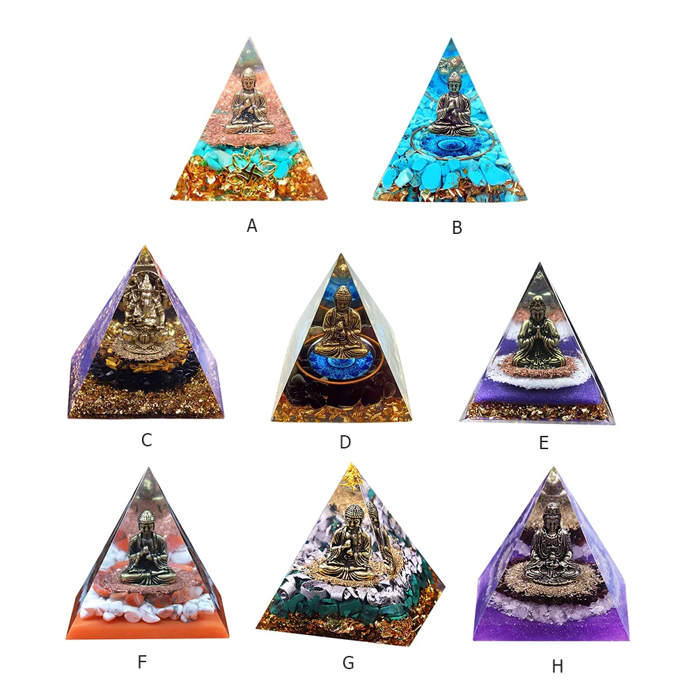 PIERRE VENDUE SEULE,Multi Light Base--Pyramide Orgone en pierre ...