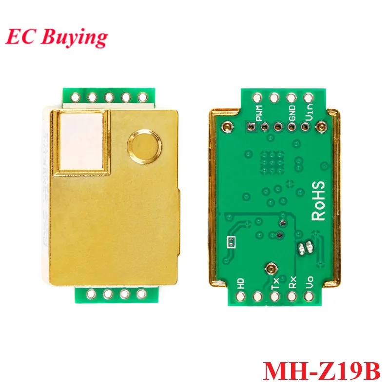 MH Z19 MH Z19B MH Z19E sensor de co2 infravermelho co 2 monitor de ...