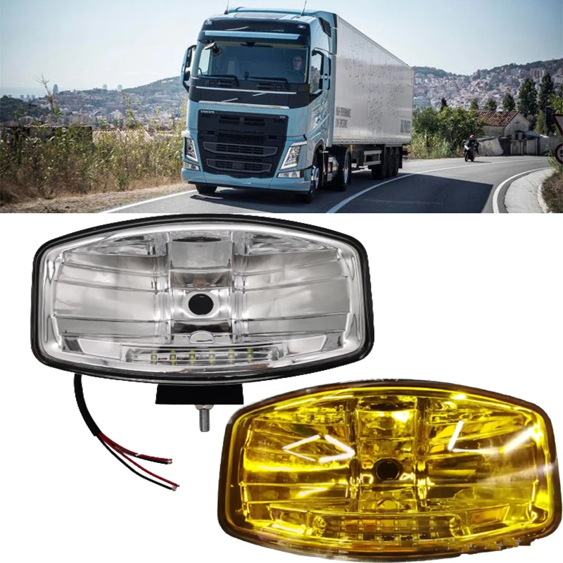 9 Inch Universal Truck Fog Lamp12/24v Led Driving Light Waterproof Ip65 ...
