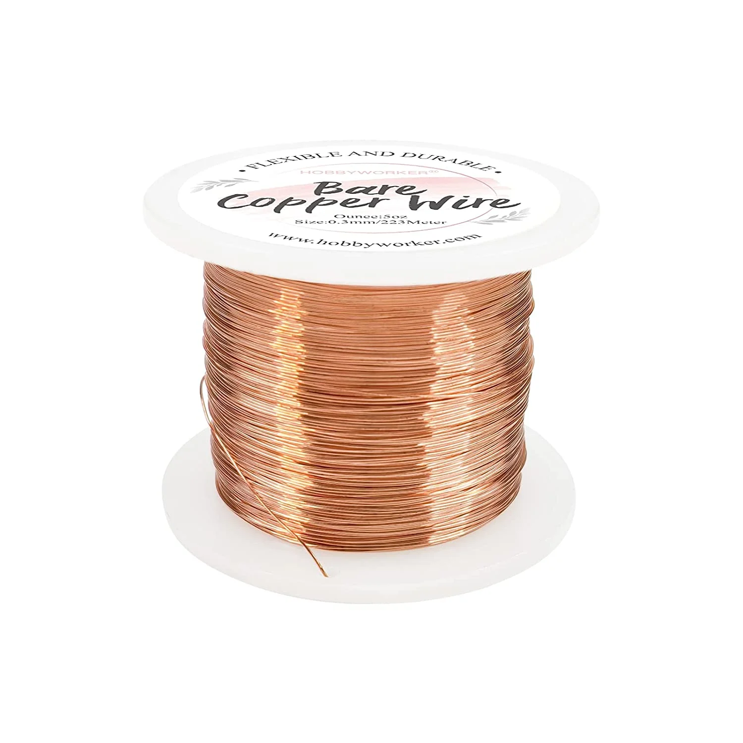 XUQIAN 28 Gauge 0.3MM*223M Solid Bare Copper Wire For DIY Jewelry Craft ...