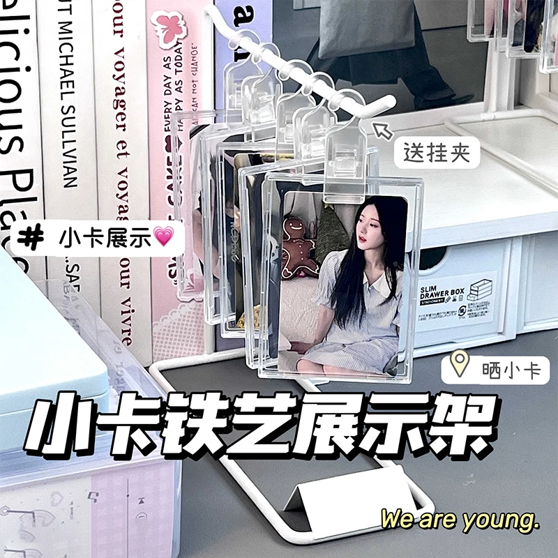 Metal-Gold-C-shaped-Kpop-Photocard-Display-Hanger-Multifunctional ...