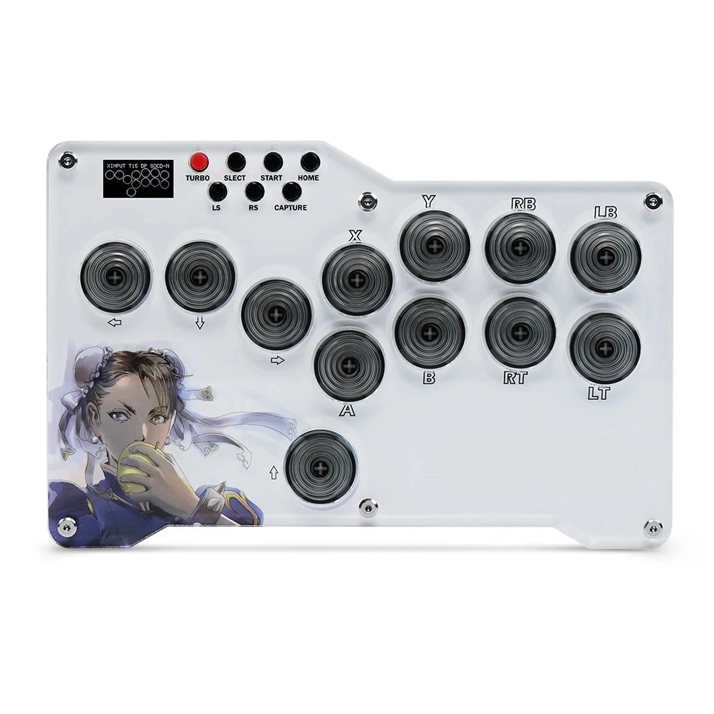 Flatbox Leverless HitBox Fighting Game Joystick Controller For PC/PS3/PS4 Arcade Stick For ...