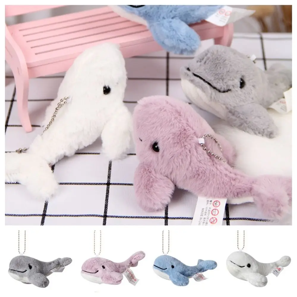 Lovely Cute Plush Stuffed Whale Keychain Kawaii Toys Cetacean Pendant ...