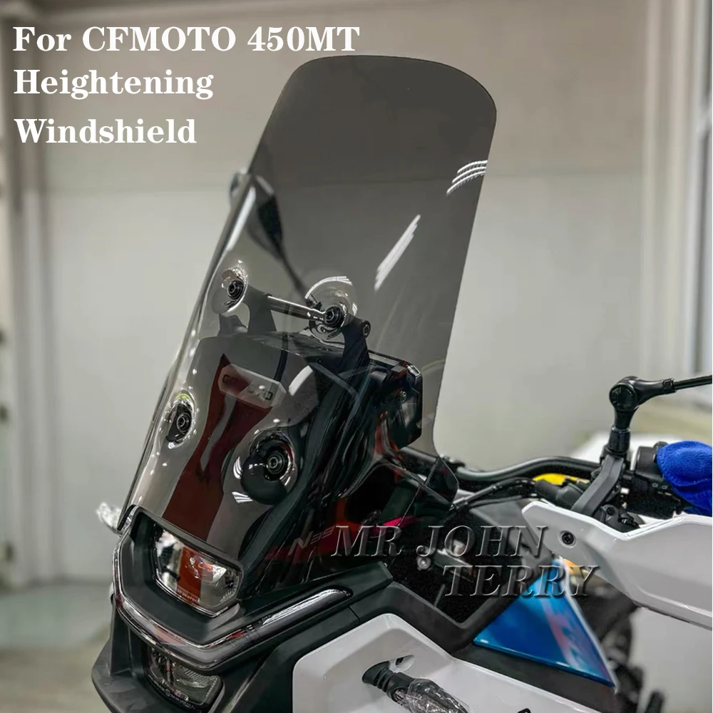 Motorcycle Windshield For CFMOTO 450 MT 450MT 2024 Heightened and ...
