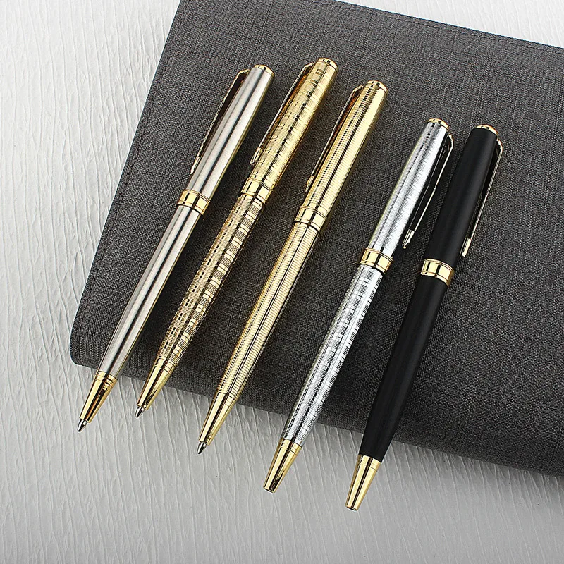 High-Quality-5017-Ballpoint-Pens-Stainless-Steel-Pattern-Spin ...
