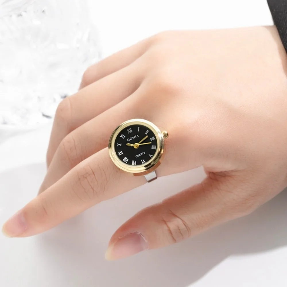 Creative-Couple-Watch-Ring-For-Women-Man-Finger-Ring-Watch-Quartz-Watch ...
