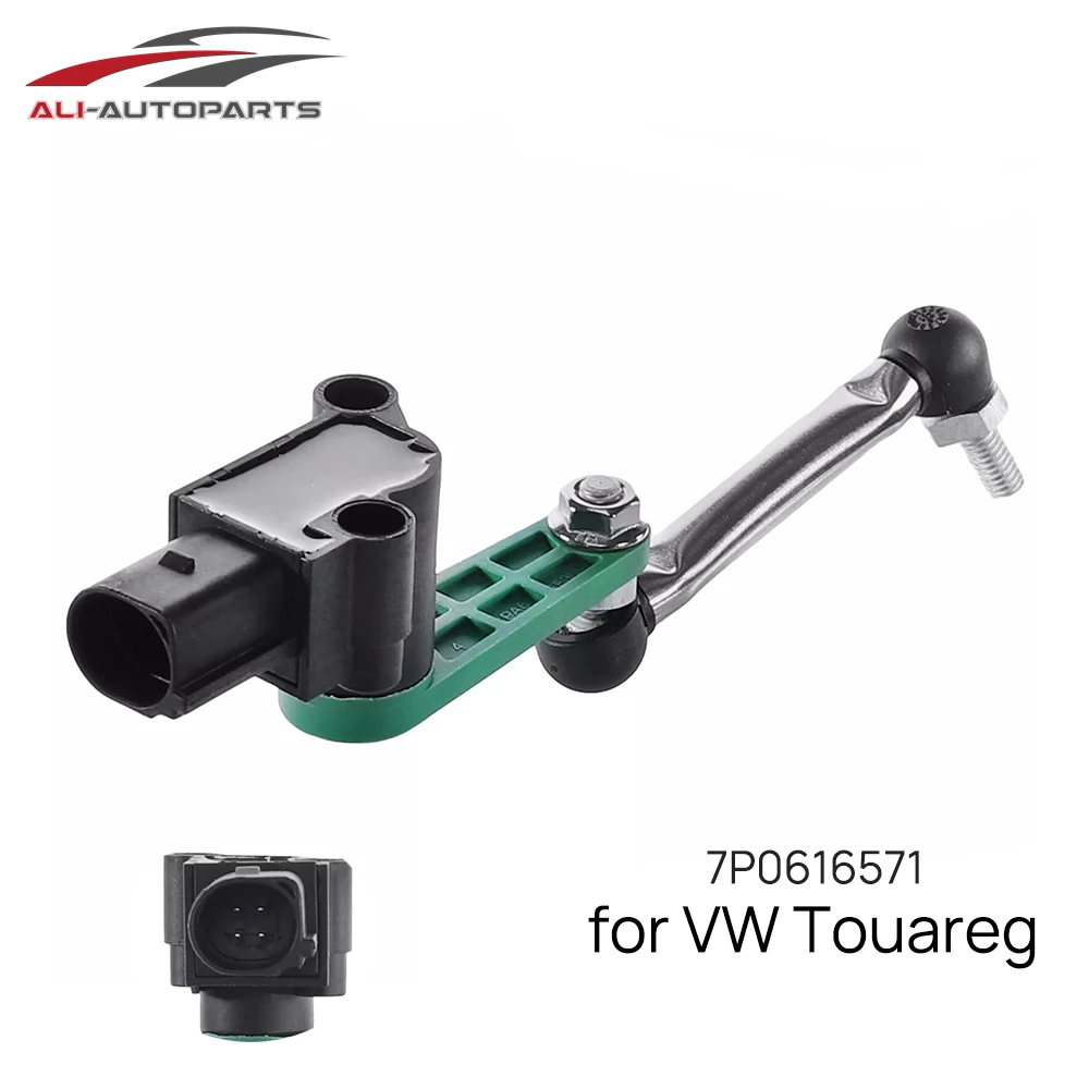 7P0616571 Rear Axle Headlight Level Sensor For VW VOLKSWAGEN Touareg ...