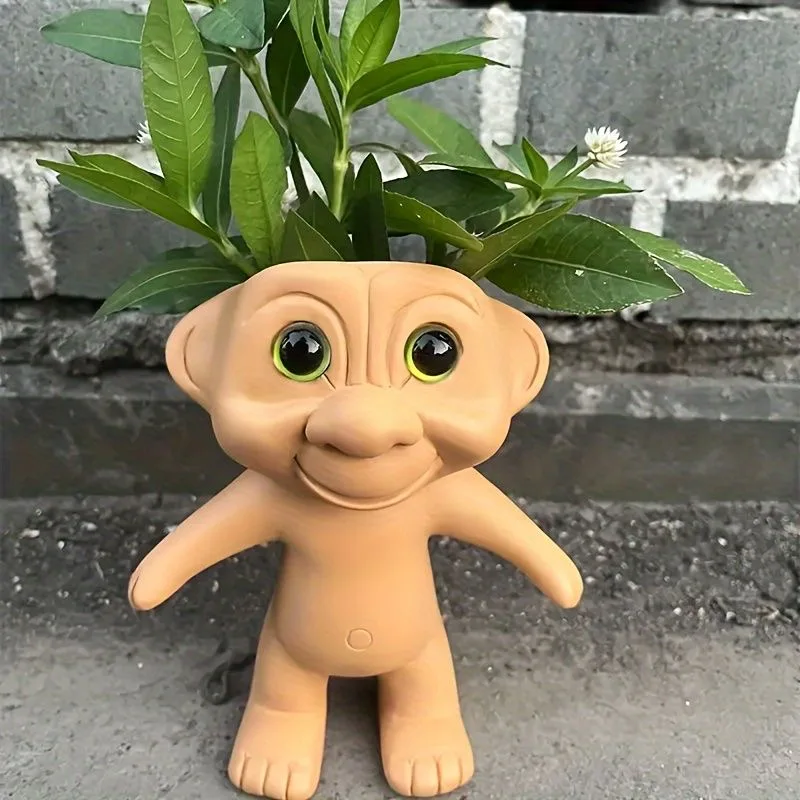 1Pc-Weird-Flower-Pots-Weird-Planter-Flower-Holder-Quirky-Troll-Planter ...