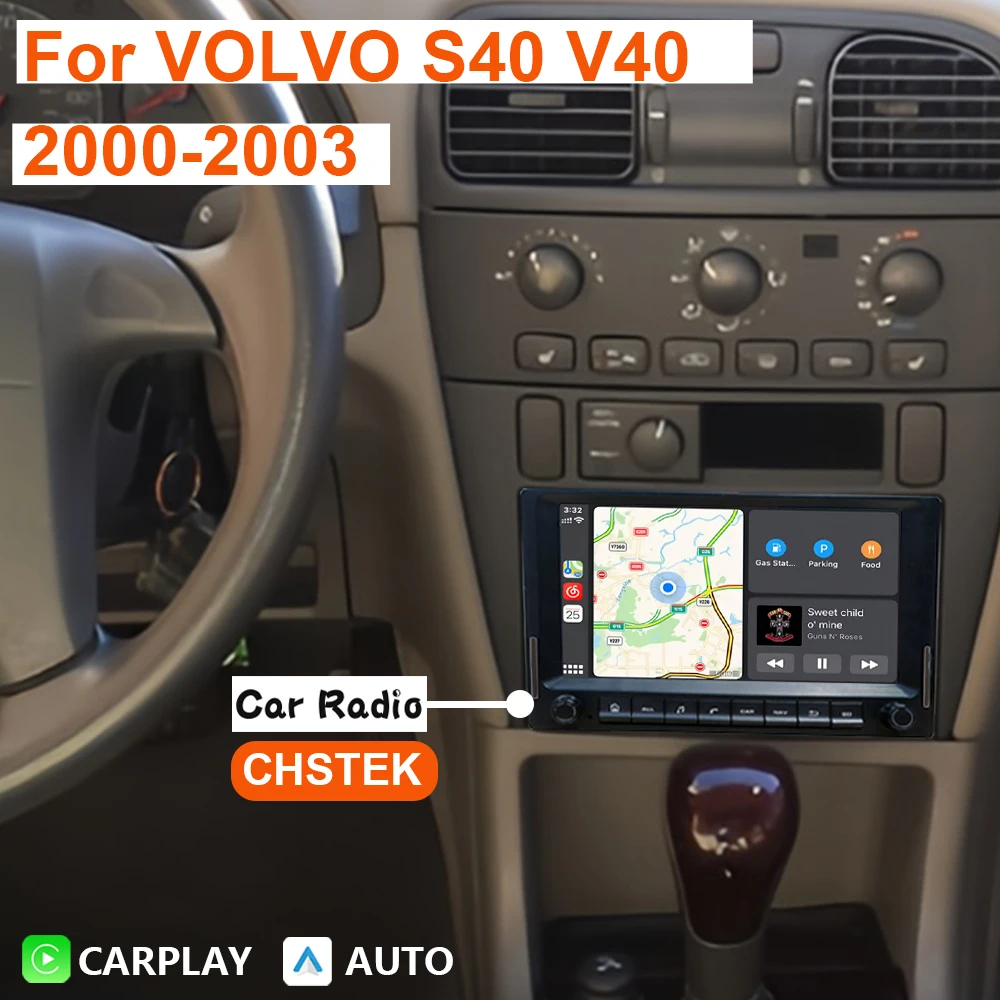 CHSTEK Car Radio station For VOLVO S40 V40 2000-2003 UIS7870 Carplay ...