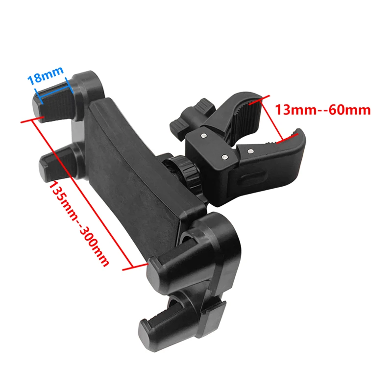 Pole clamp With Universal Phone Holder Tablet Notebook Handbook Flat ...