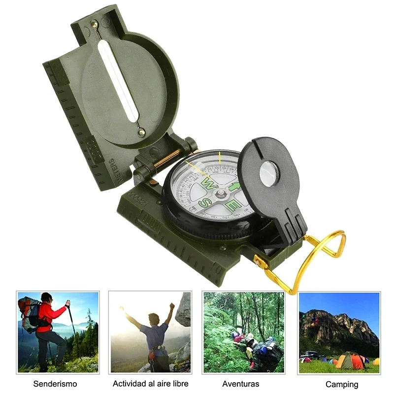 Military-Grade Portable Compass for Outdoor Camping Hiking-Precision ...