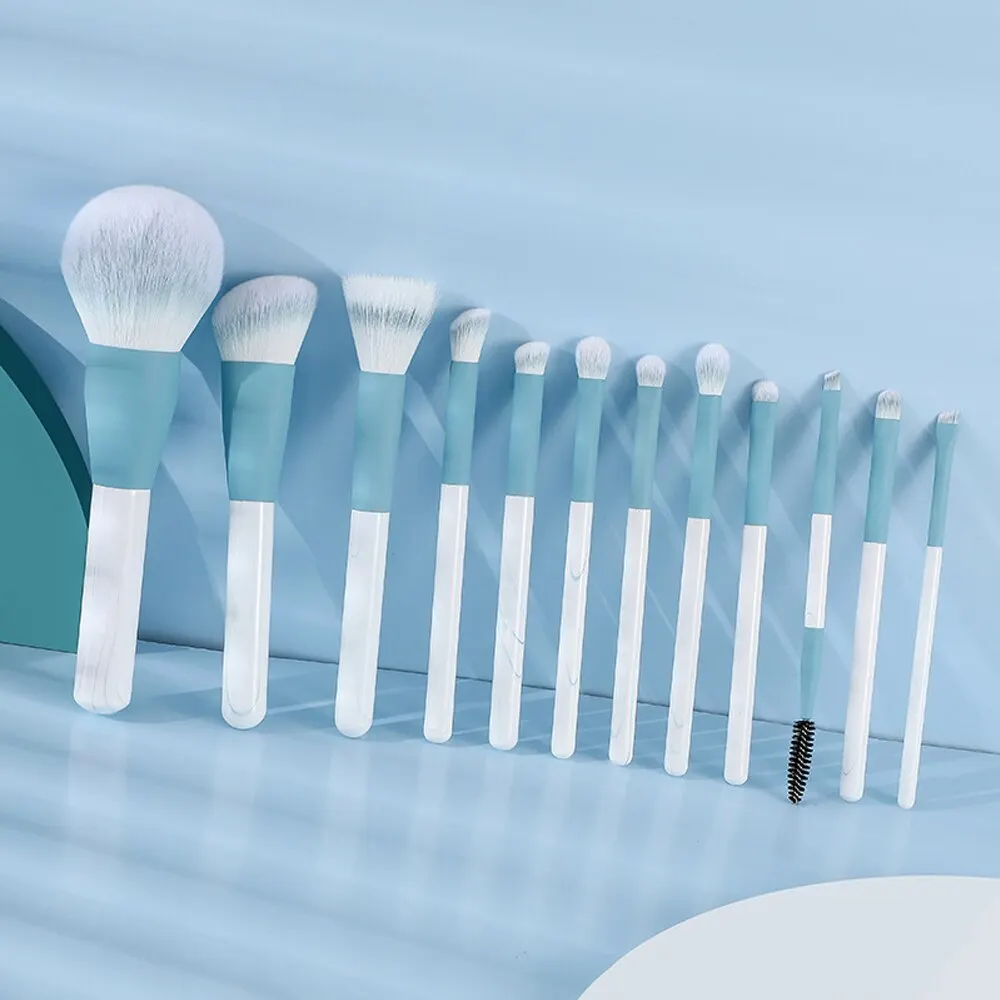 Blue-Makeup-Brush-Set-Escova-Corretiva-Blush-Powder-Brush-Eye-Shadow ...