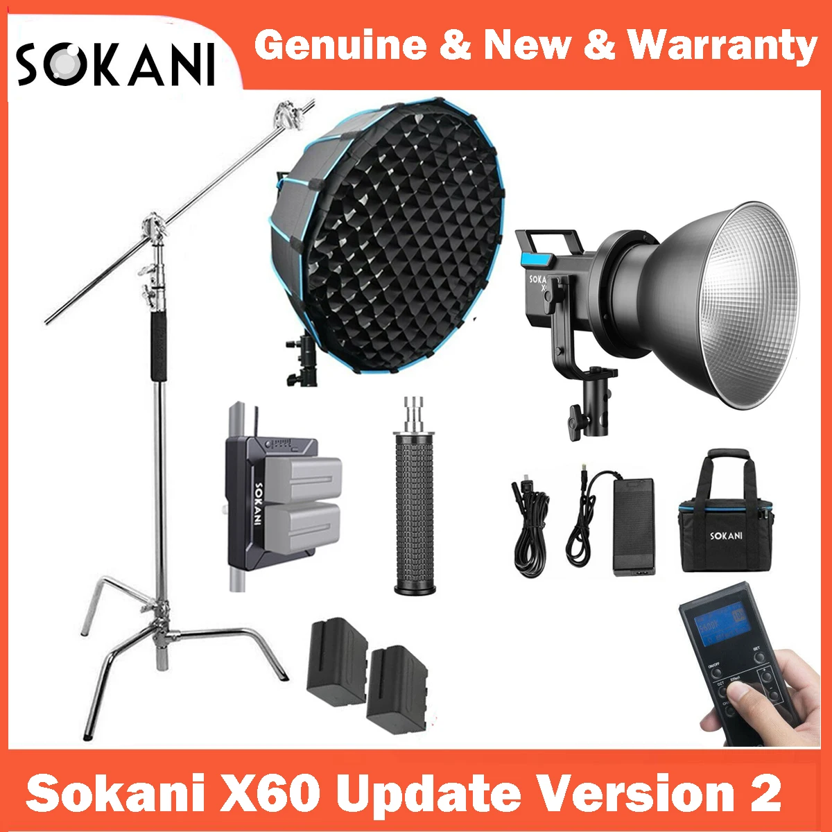 Sokani Iluminação de Fotografia LED com Controle Remoto, Luz de Vídeo ...