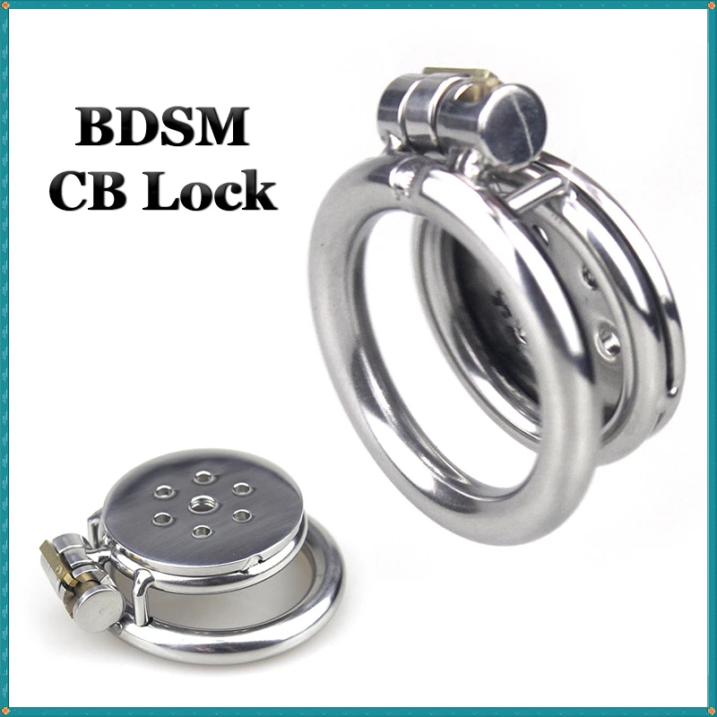 Male-Metal-CB-Lock-JJ-Cage-Anti-Cheating-Chastity-Cage-Stimulation-Abstinence-Flat-Lock-Adult ...