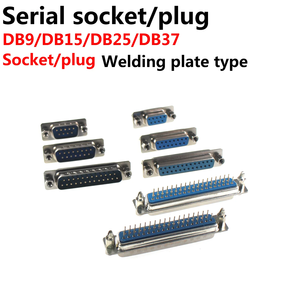 D sub PCB 장착 커넥터, 직선 180 도 암수 플러그, DB9 DB15 DB25 DB37 9 15 25/37 핀, DP9 DP15 DP25 DP37, 10 개 ...