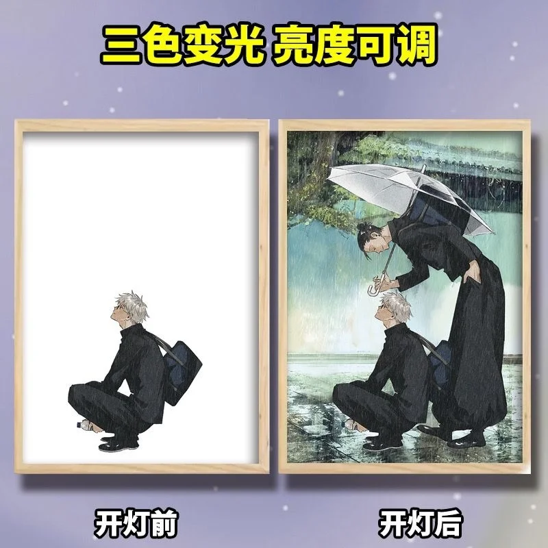 Jujutsu-Kaisen-Satoru-Gojo-Suguru-Geto-marco-de-foto-de-l-mpara-Led ...