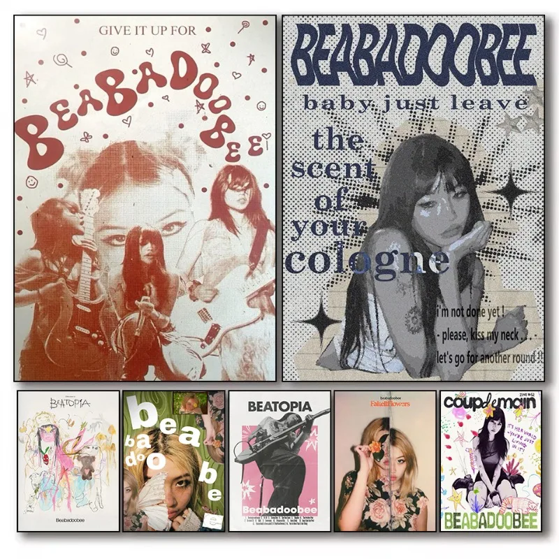 Beabadoobee Singer Series Poster Print Canvas Art Pictures Home for ...