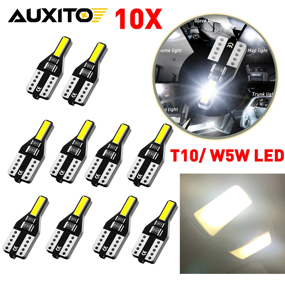 AUXITO bombilla LED blanca para Interior de coche, lámpara de 12V para ...