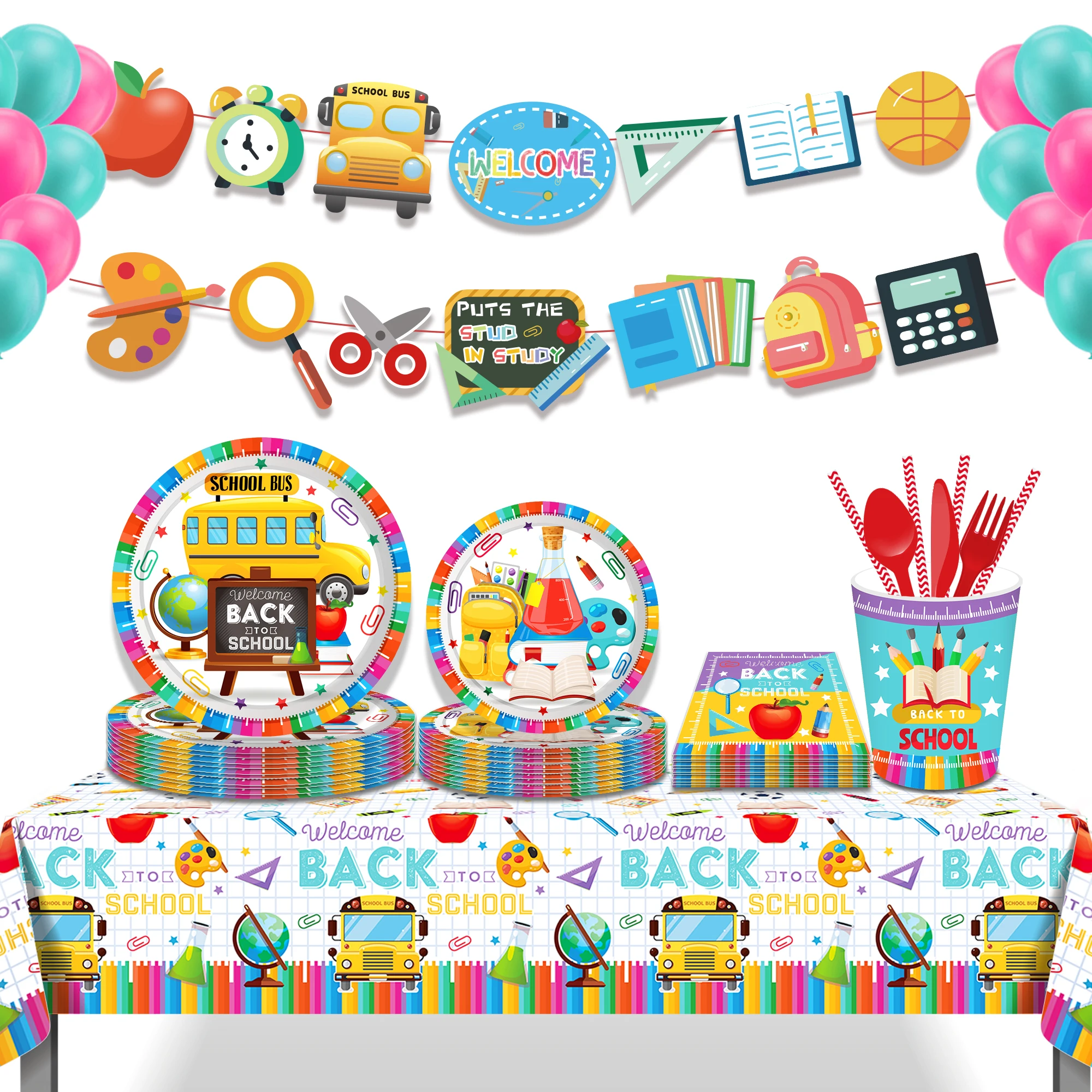 Cartoon Classroom Party