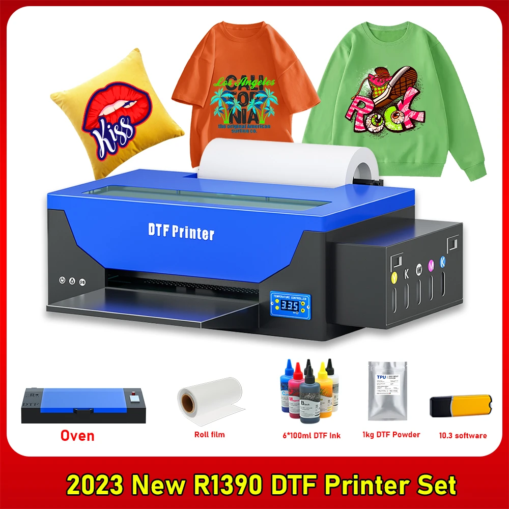 2023 New A3 DTF Printer with Roll Feeder R1390 A3 DTF Printer Heat ...