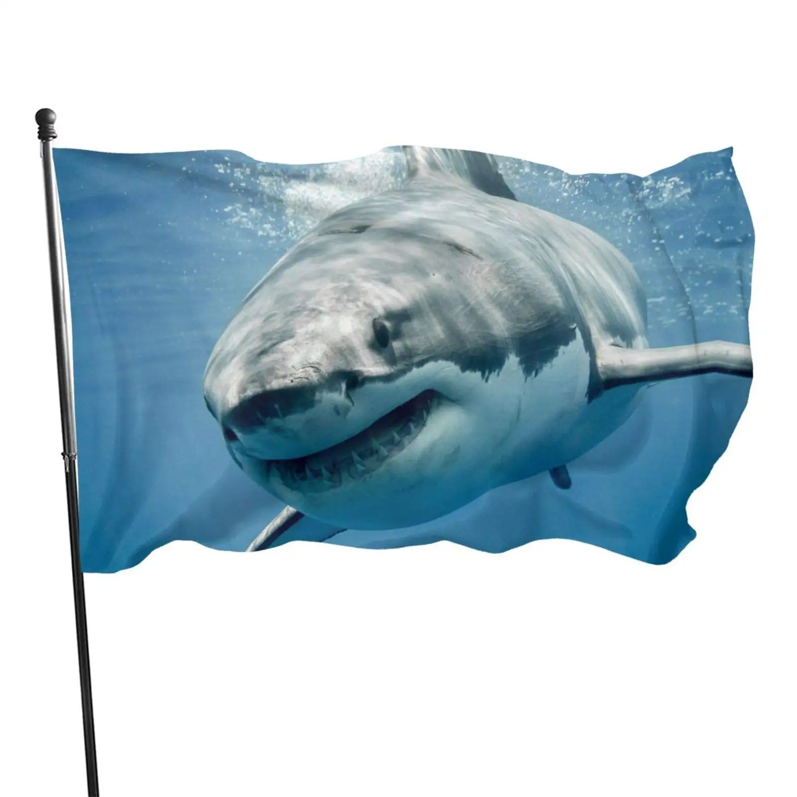 Scuba Diving Flag With Shark