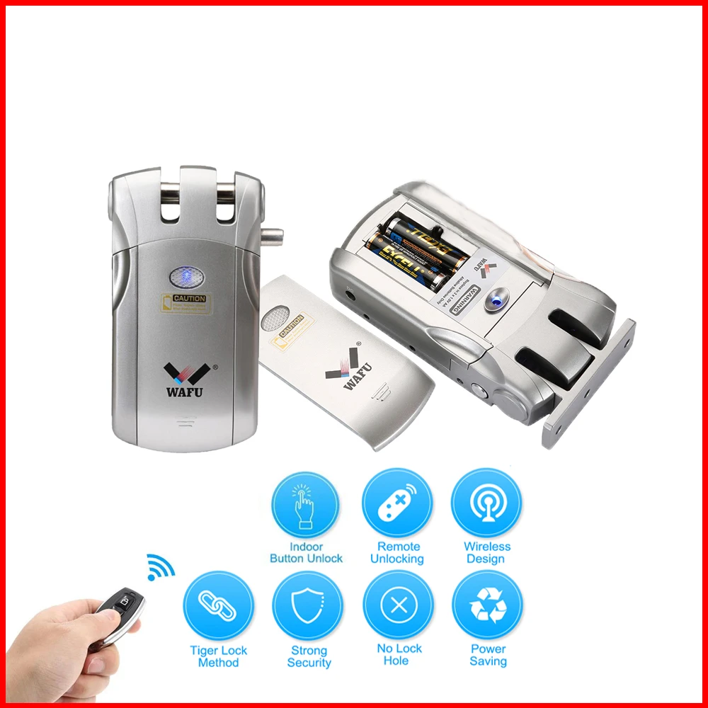 Wafu 019 Door Lock wifi Smart Lock Remote Control Locks Electronic ...
