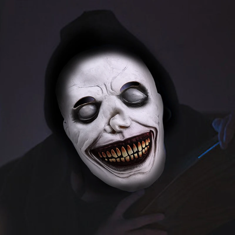 Exorcist-Smile-Mask-Halloween-Horror-Masks-White-Green-Latex-Terror ...