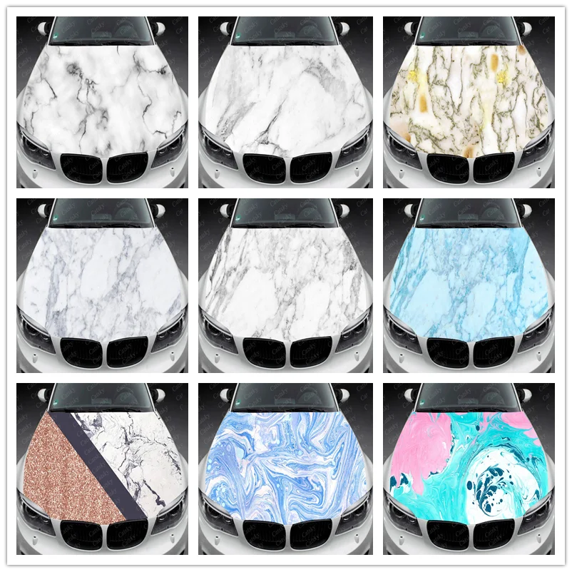 Abstract-Marble-Car-Hood-Vinyl-Stickers-Wrap-Vinyl-Film-Engine-Cover ...