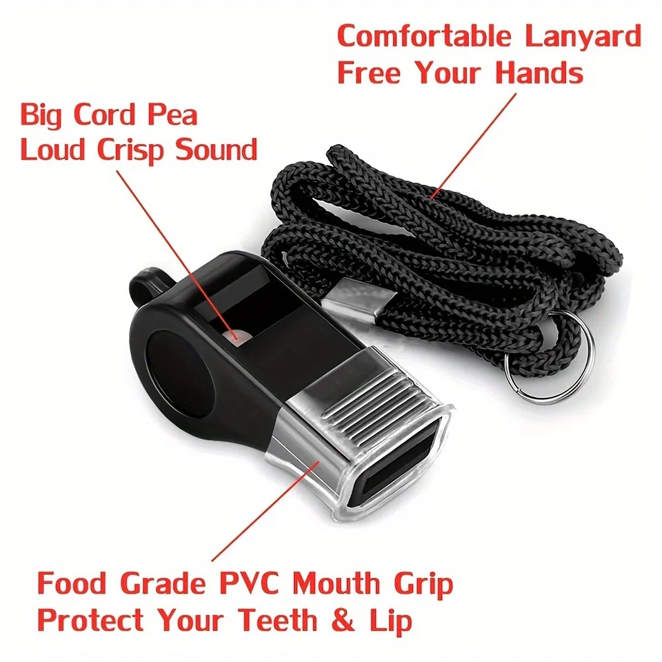 Soccer Referee Whistle Outback Plastic Pealess Whistle - Very Loud, No ...