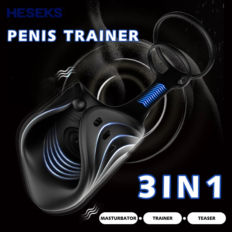 HESEKS-Male-Masturbator-Glans-Penis-Trainer-Vibrator-for-men-Stimulation-Massager-Delayed ...
