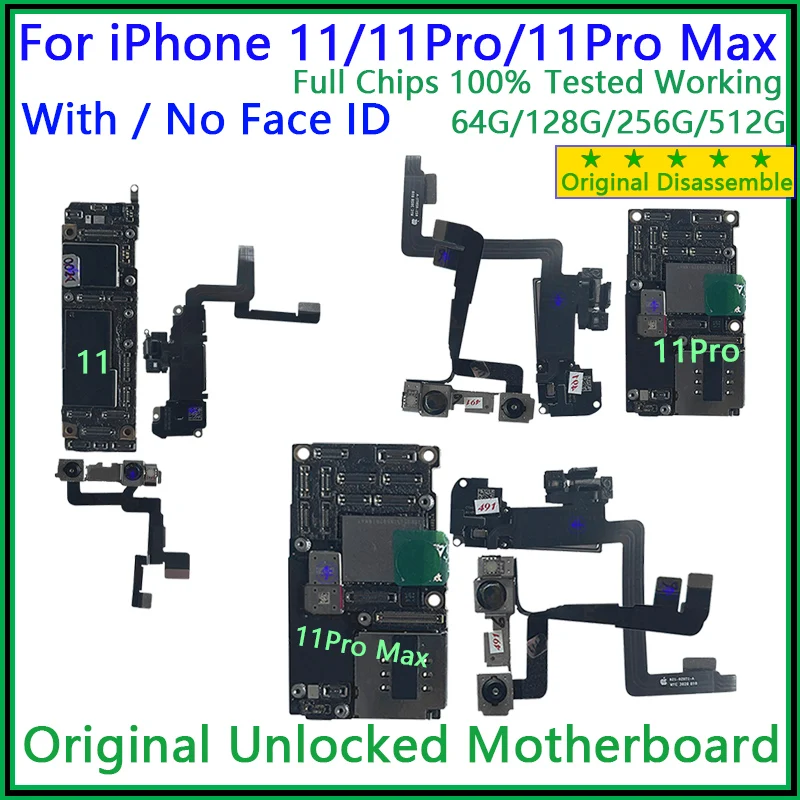 Original-Unlocked-Placa-For-iphone-11-11-pro-11pro-max-Motherboard-with ...