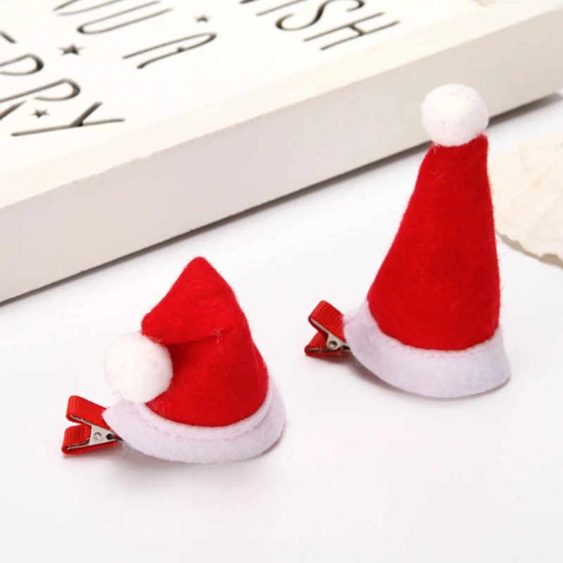 Christmas Mini Hats Clips | Hair Clip Hat Santa Claus | Mini Santa Hat ...