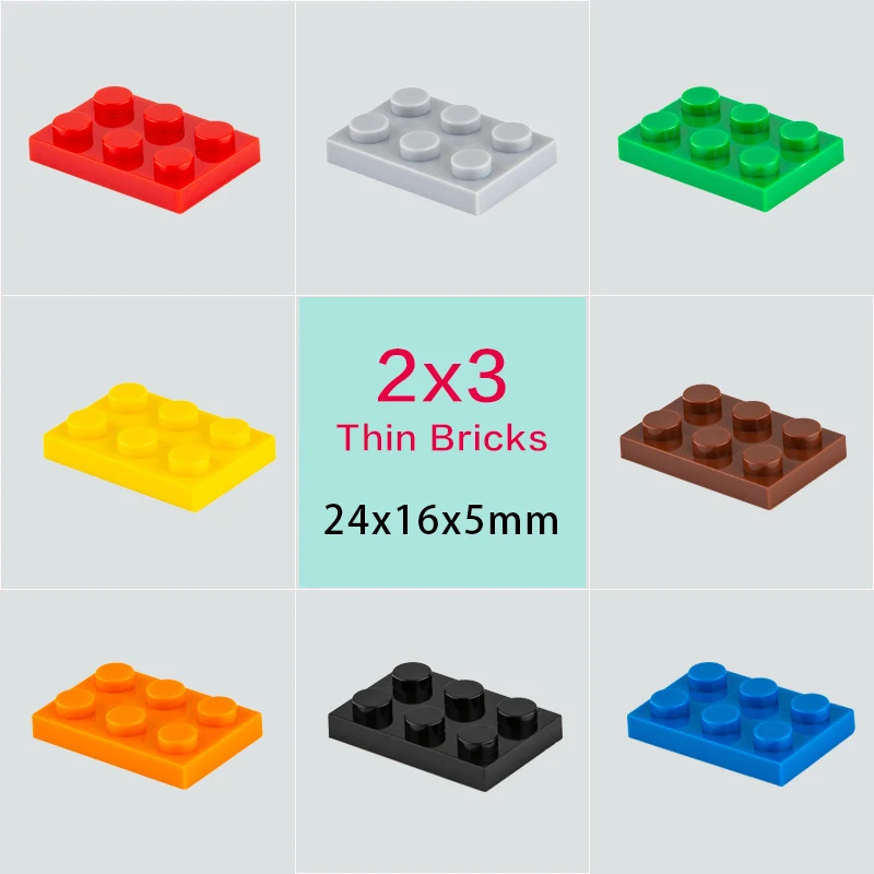 2x3-Dots-Thin-Bricks-Blocks-MOC-Creative-Educational-Toys-Building ...