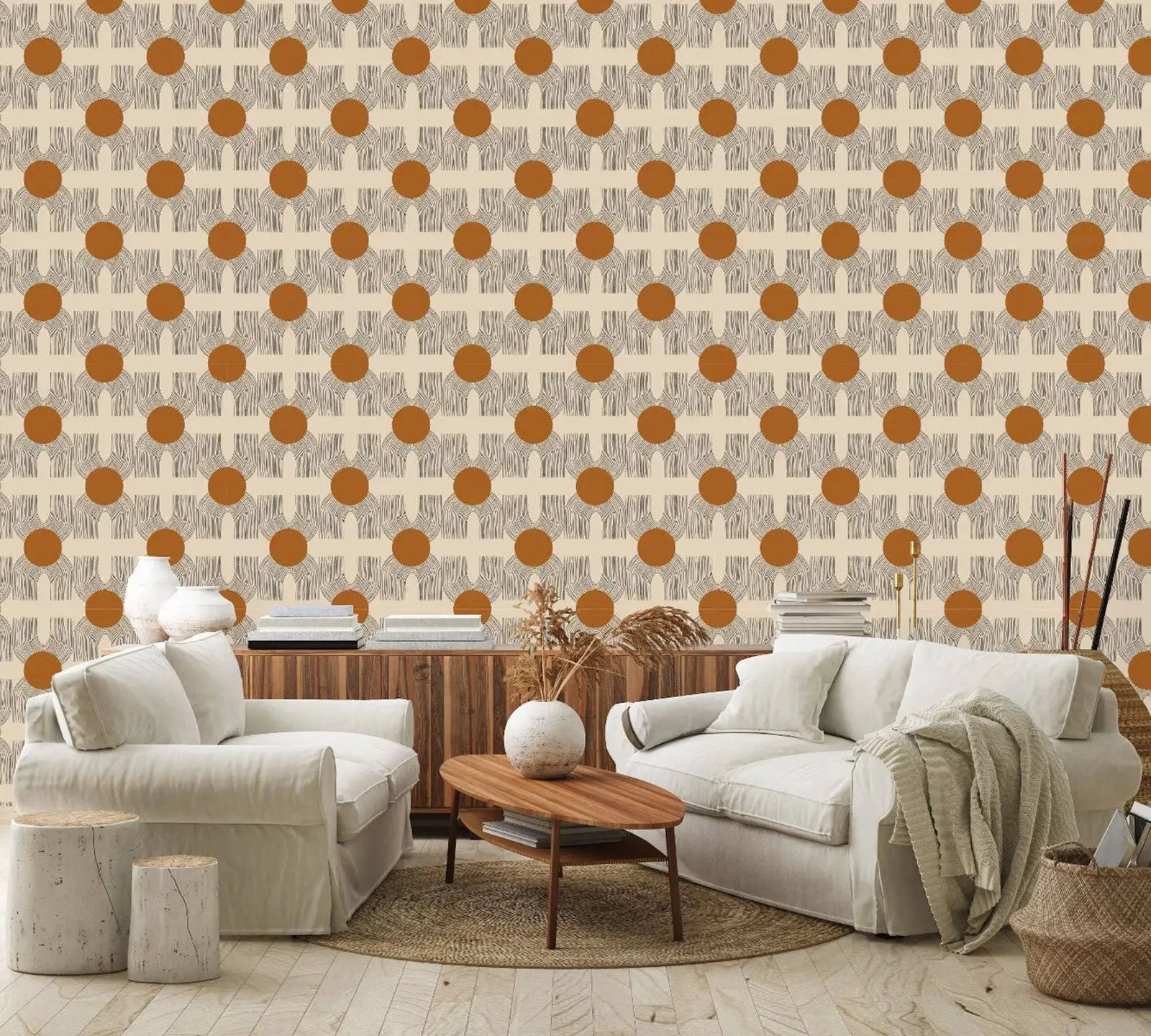 Abstract Shapes Wallpaper Peel And Stick ,Geometric Elements Wall Paper ...