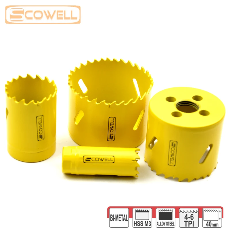 Adjustable-Holesaw-Cutter-Wood-Cutting-Crown-Saw-HSS-Bimetal-Drillling ...