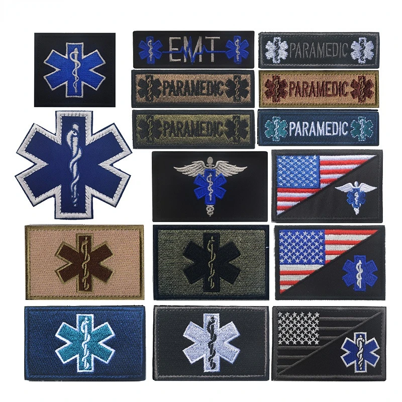 Star-of-Life-Embroidered-Magic-Patch-Armband-EMT-PARAMEDIC-Rescue ...