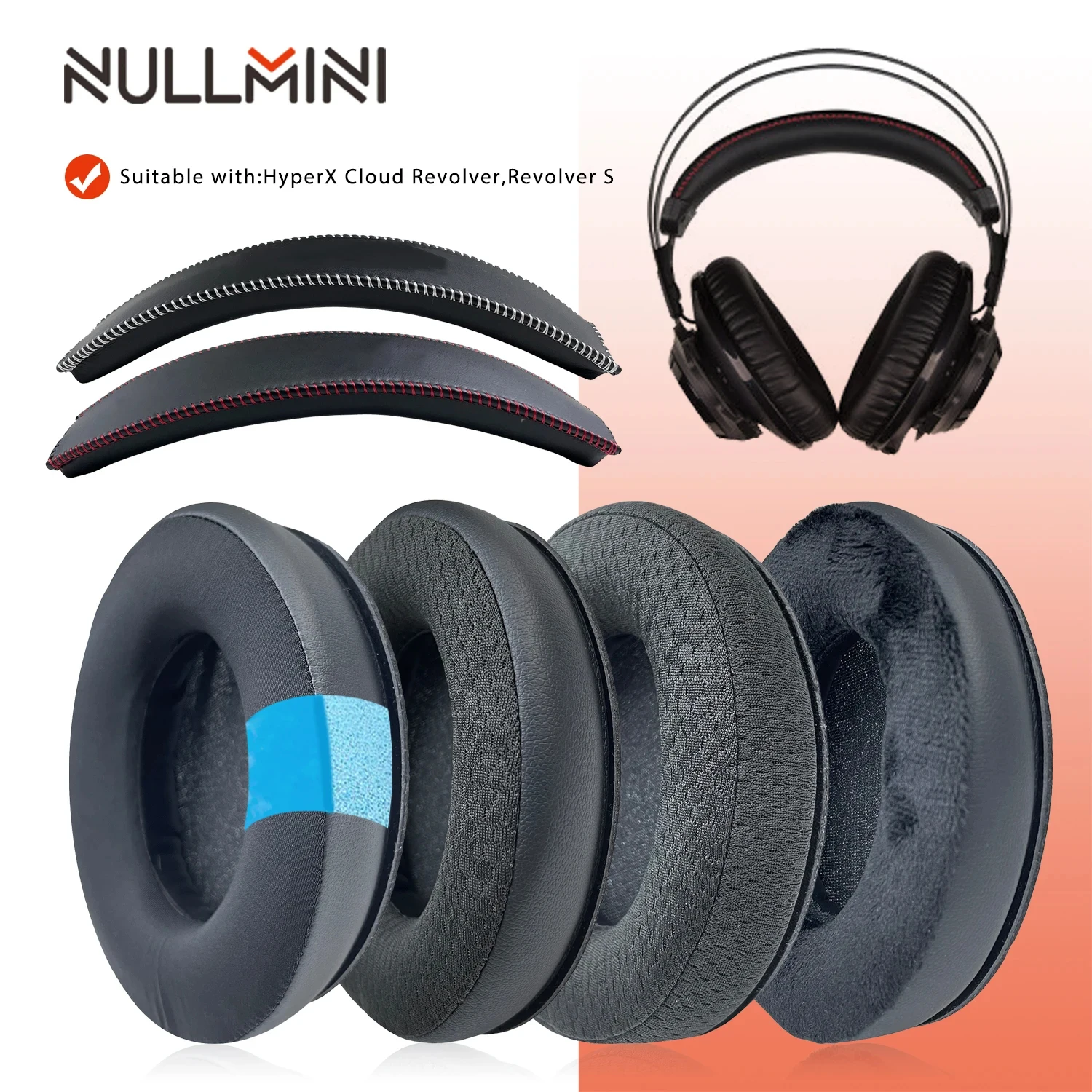 NullMini Replacement Earpads for HyperX Cloud Revolver S Headphones ...