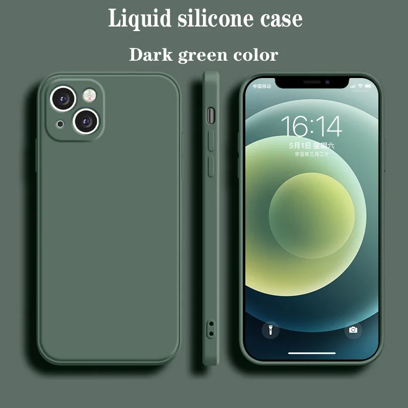 Orignal-Square-Soft-Liquid-Silicone-Case-Fundas-For-iPhone-11-12-13-14 ...