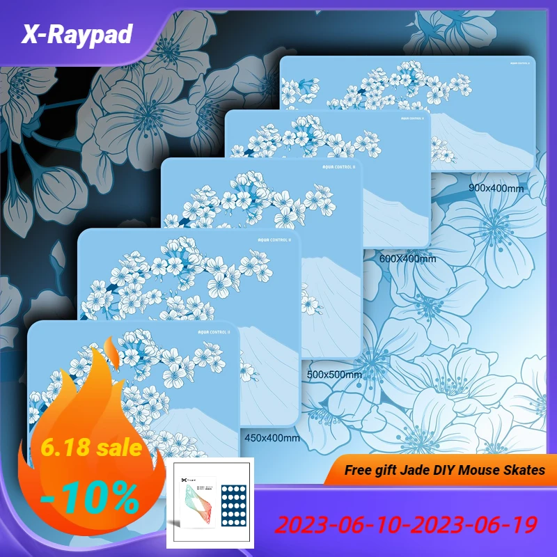 Alfombrillas cuadradas x raypad Aqua Control II Sakura Gaming, 500X500X4mm, XL| | - AliExpress