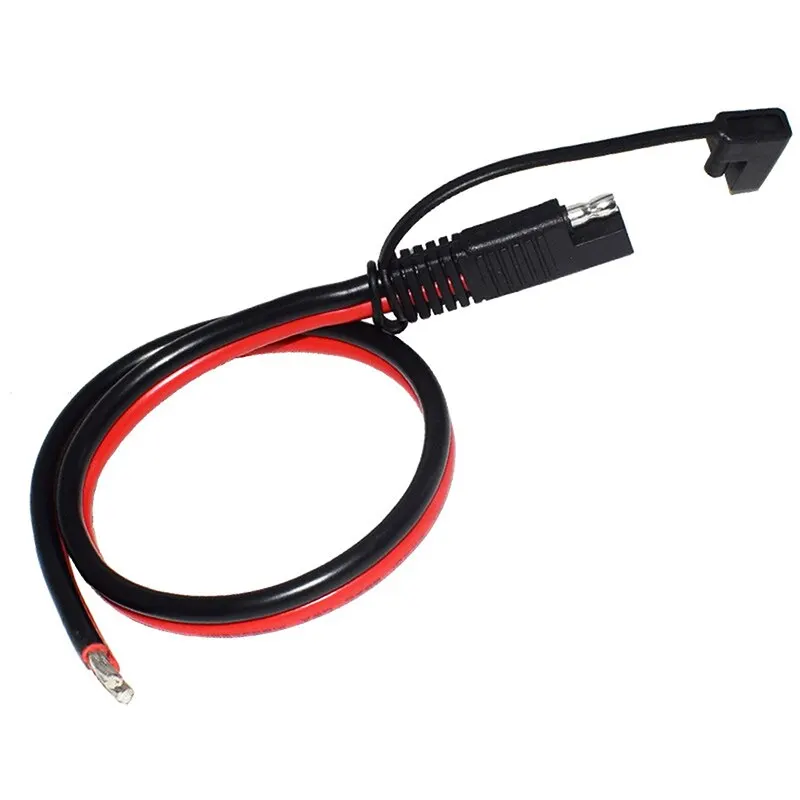1PC 30CM 12V SAE Power Automotive Extension Cable 18AWG 2 Pin with SAE ...