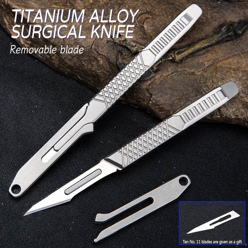 Thickened Scalpel Titanium Alloy Carving Knife Animal Scalpel ...