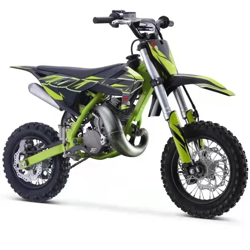 50cc-Dirt-Bike-with-Disc-Brake2-Stroke-Electric-Start-Motorcycle-with-Single-Cylinder-Air-cool ...